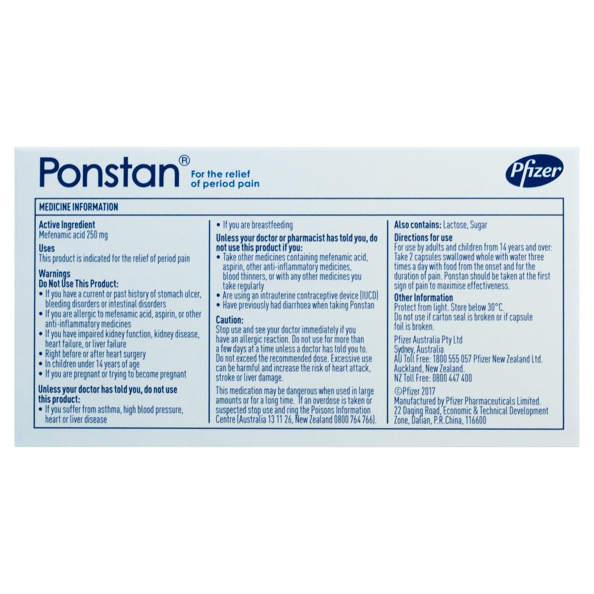 Ponstan 250mg Buy Ponstan 250MG Capsules 20 | Wizard Pharmacy